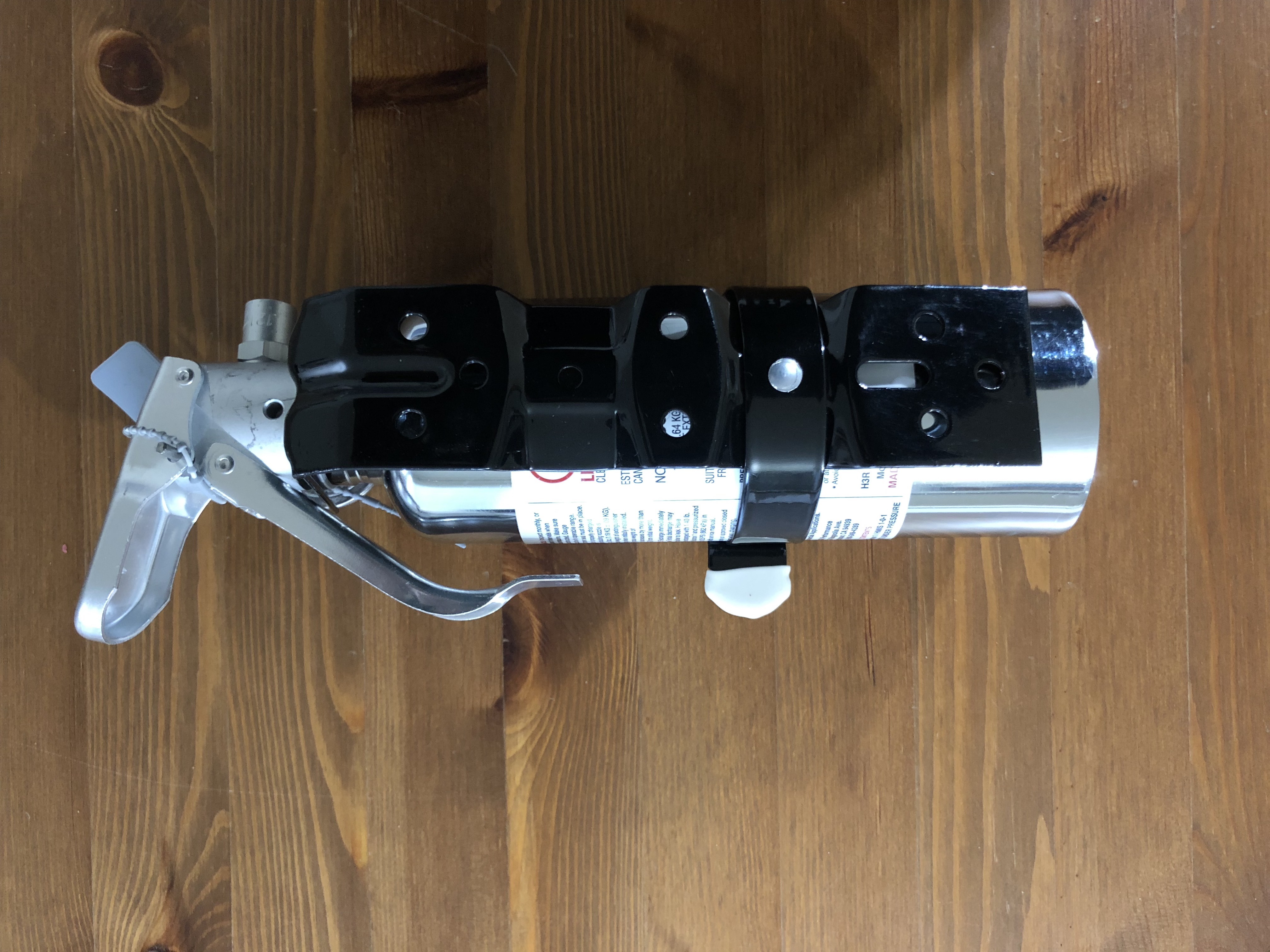 H3R HalGuard Clean Fire Extinguisher HG100 Chrome 1.4lb |﻿ Miscellaneous